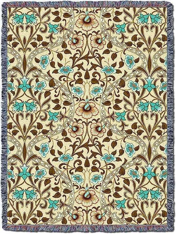 Daffodil Wheat William Morris Arts & Crafts Throw Blanket – Alberene Royal Mail