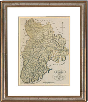 Peebles Scottish County Map – Alberene Royal Mail