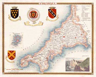 Cornwall Map Poster – Alberene Mail